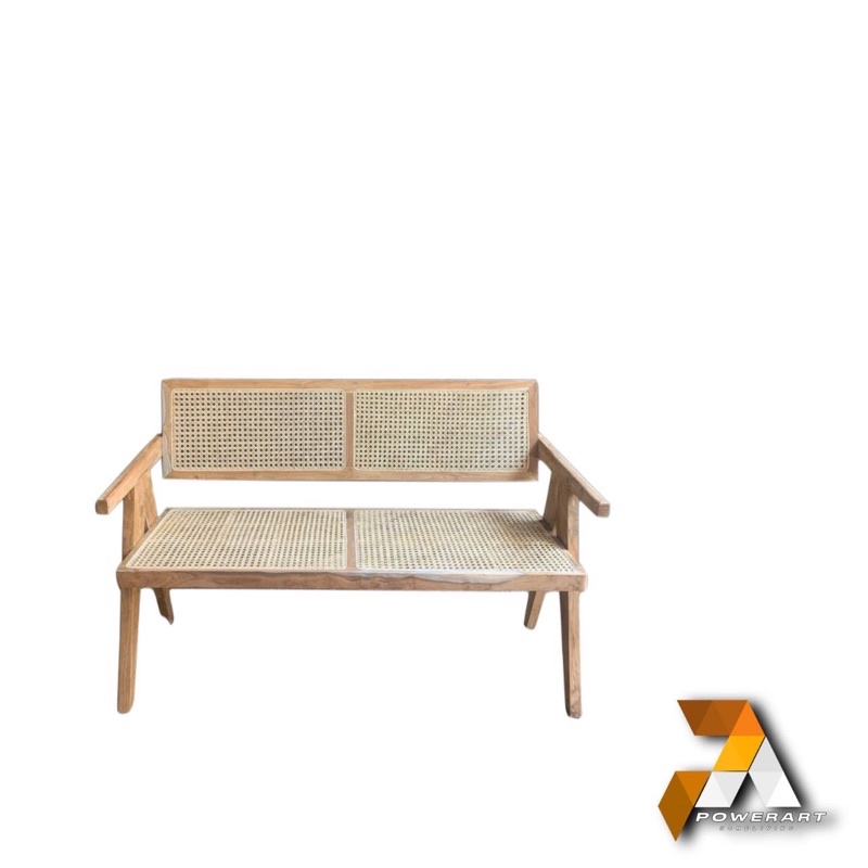 Jual Bangku rotan Minimalis 2 seater / kursi jati / bench rotan ...
