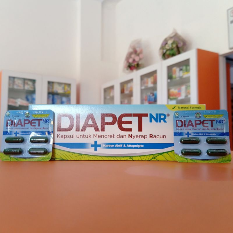 Jual DIAPET NR Obat Diare dengan Kandungan Karbon Aktif dan Attapulgit ...