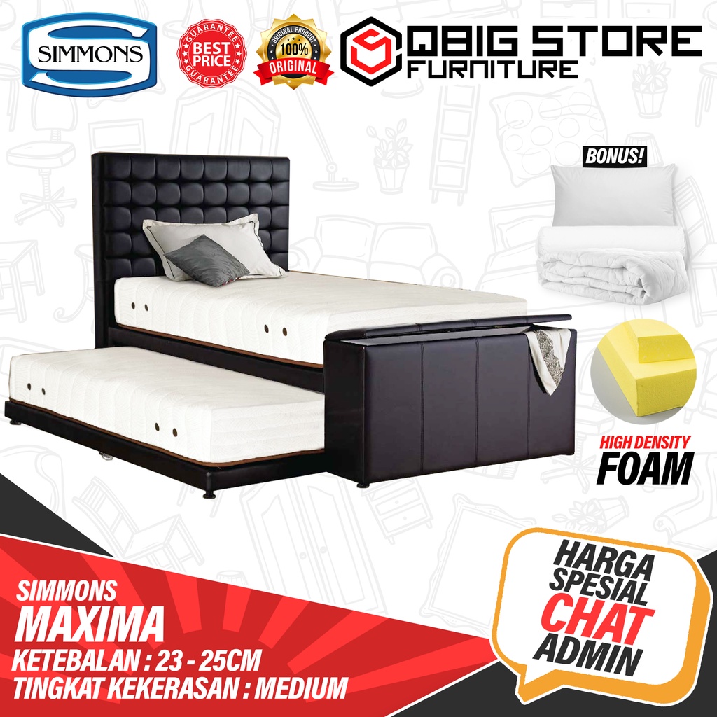Jual Springbed SIMMONS 2in1 Maxima FULL SET Kasur Spring bed Sorong ...