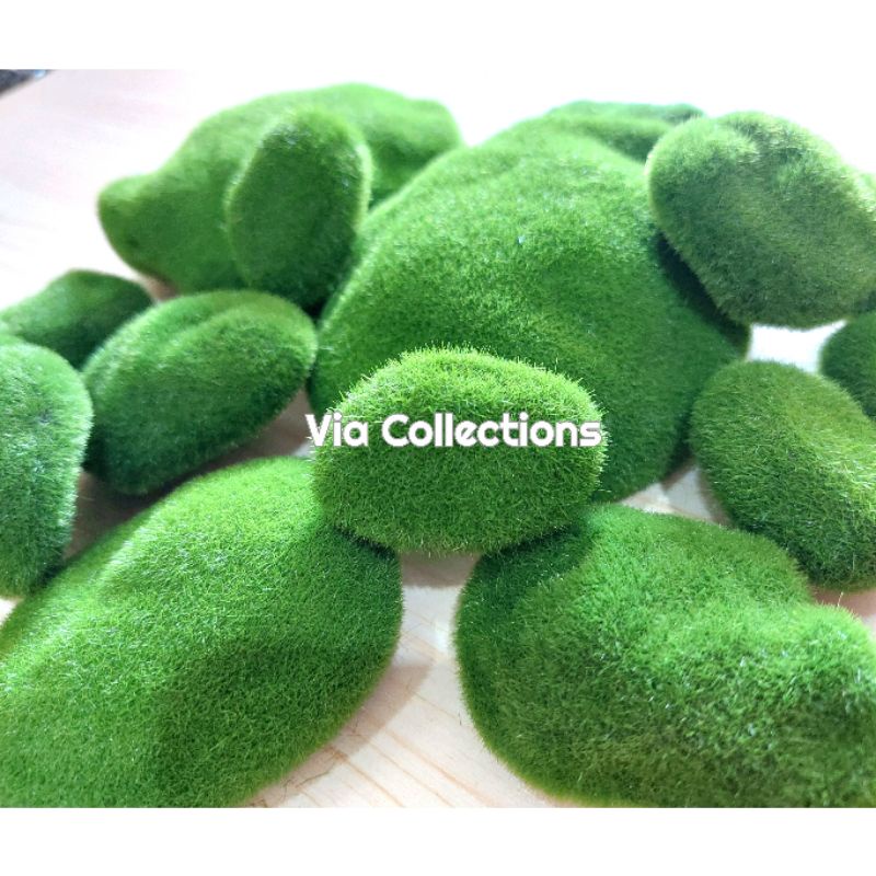 Jual Batu Rumput / Batu Lumut Moss Artificial Buatan Mengapung | Shopee ...