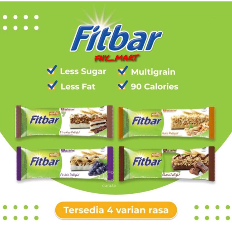 Jual Fitbar Multigrain 22gr All Variant / Fitbar Multigrain Snack Sehat ...