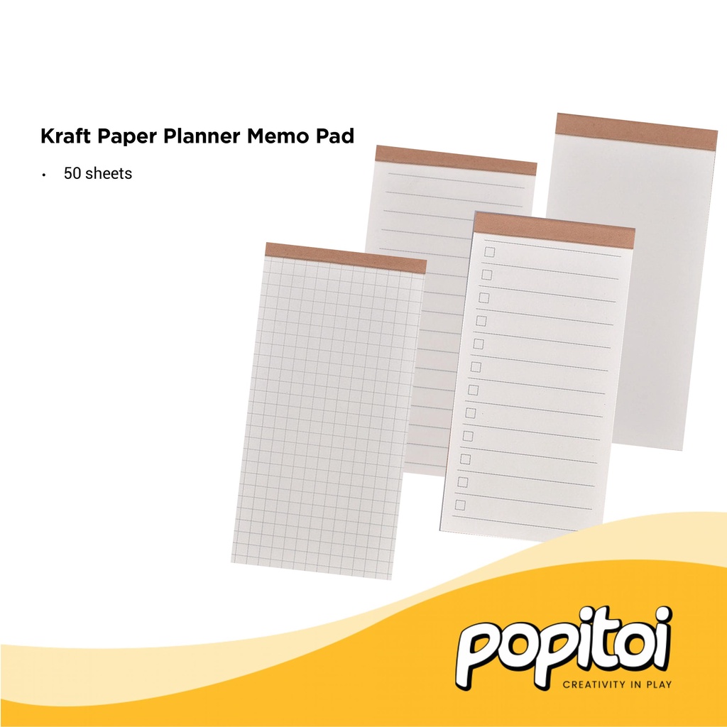 Jual Kraft Planner To Do List Memo Note Pad 7x14 cm (50 Sheets) Todo ...