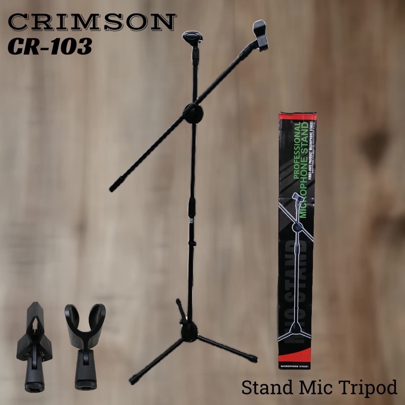 Jual Stand Mic Lantai Crimson CR 103 Original Stand Microphone CR103 ...