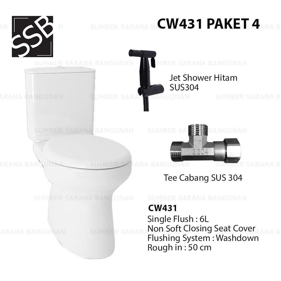 Jual KLOSET Duduk TOTO CW431J / Closet Duduk CW 431J / CW 431 J ...