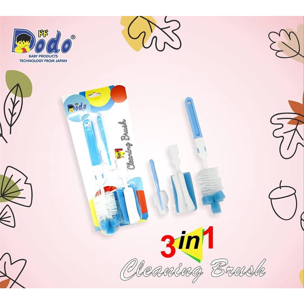 Jual Sikat Botol 3 in1 Kait Bottle and Nipple Cleaning Brush Pencuci ...