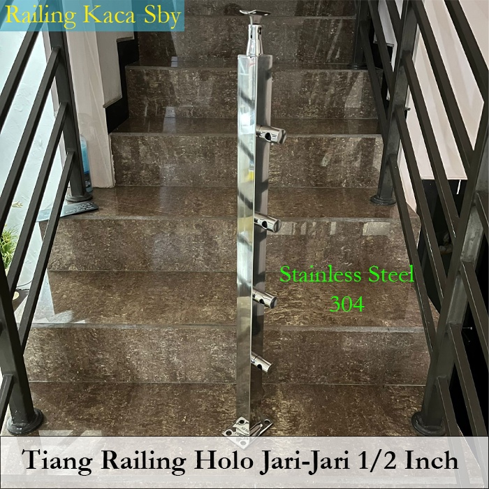 Jual TIANG RAILING HOLO MODEL JARI JARI PIPA 1/2 INCH SUS304 | Shopee ...