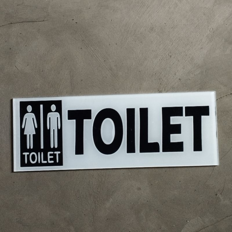 Jual Papan Nama Tulisan Toilet Bahan Akrilik | Shopee Indonesia