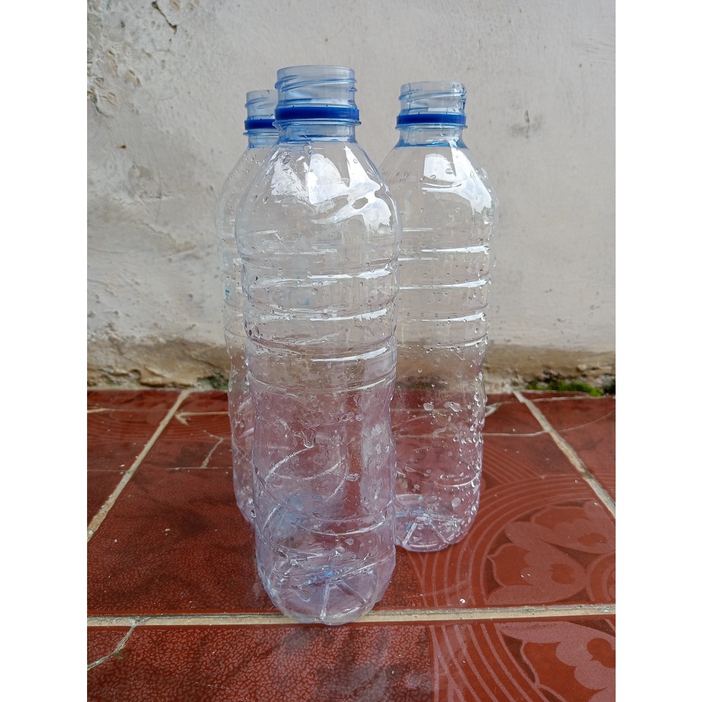 Jual Botol Bekas Aqua 600ml 10pcs + tutupnya | Shopee Indonesia