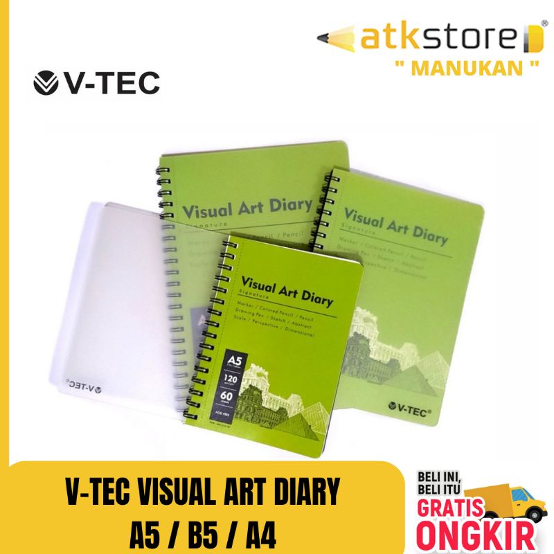 Jual Visual Art Diary V-Tec A5 A4 B5 | Shopee Indonesia