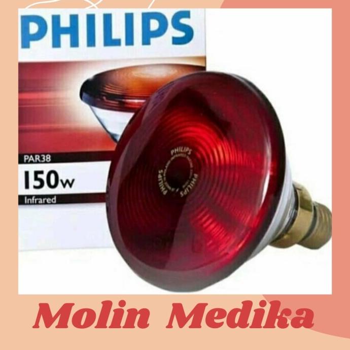 Jual Lampu Bohlam Infrared Philips 150 Watt / Bohlam Terapi Infrared ...