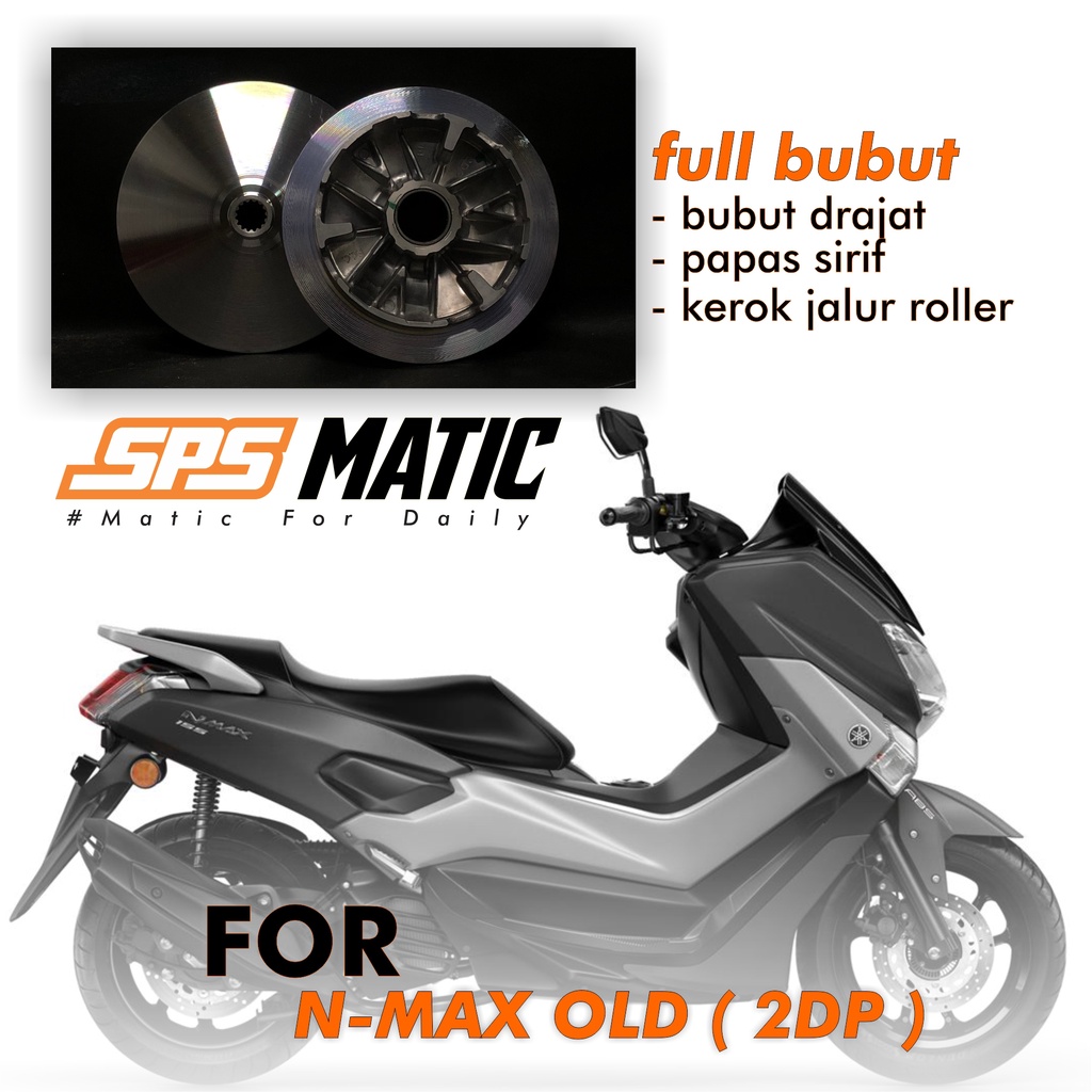 Jual pulley racing Nmax 2DP pulley bubut pully bubut nmax old Kode 2DP ...