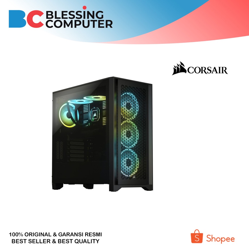 Jual Casing Corsair 4000D AIRFLOW Tempered Glass Mid Tower / Black ...