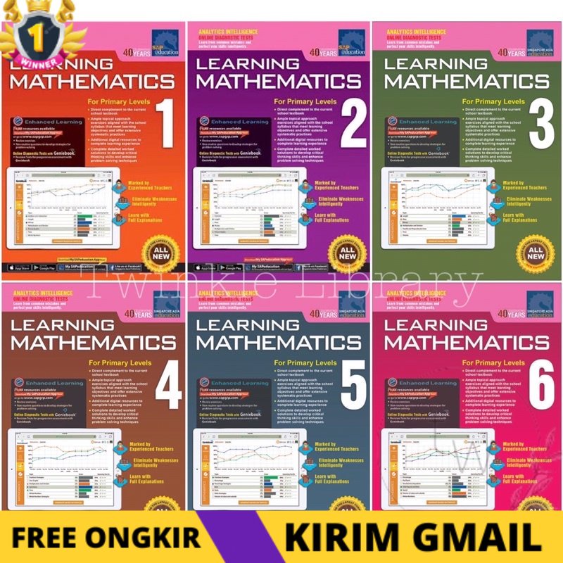 Jual KS SAP Education Learning Mathematics / Maths for Primary Levels 1 2 3 4 5 6 | Buku ...