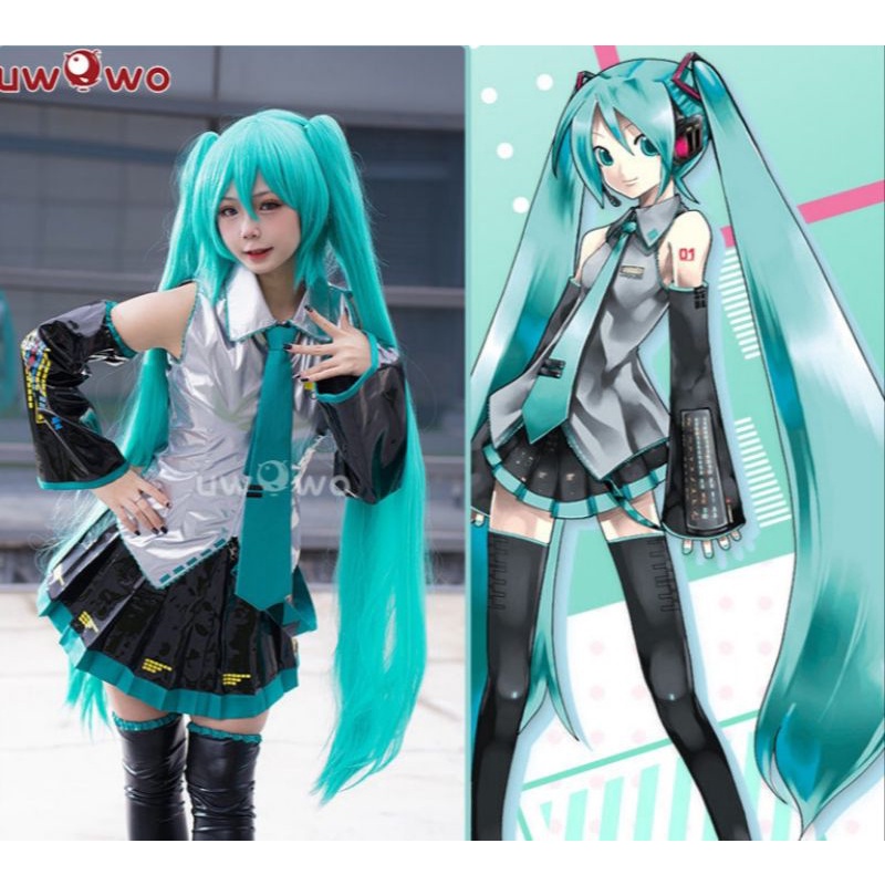 Jual (Ready stock) Fullset Hatsune Miku Default vers Vocaloid | Shopee ...