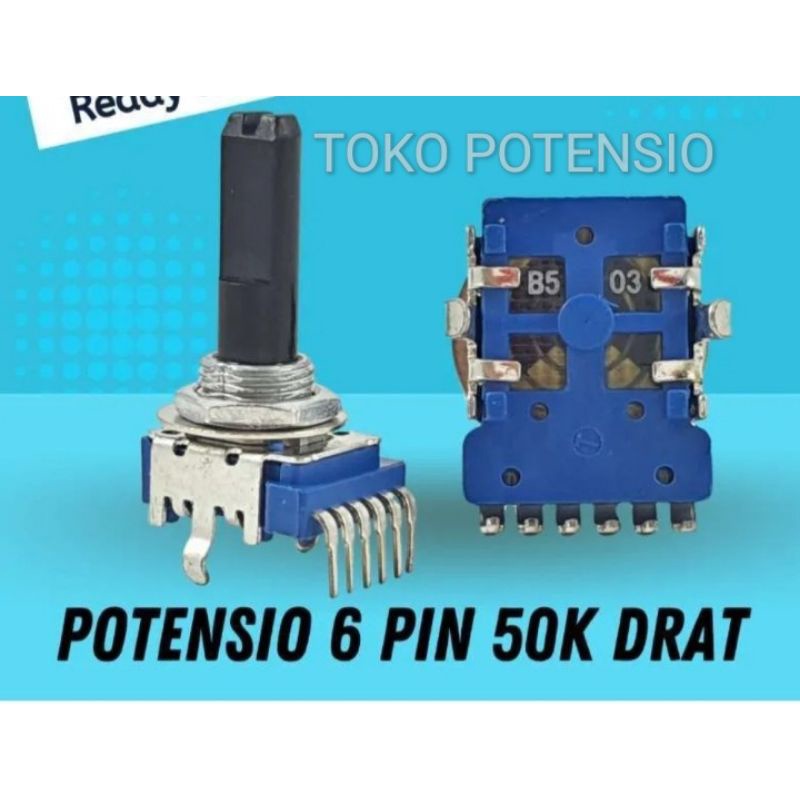 Jual POTENSIO SEGI B50K 6KAKI | Shopee Indonesia