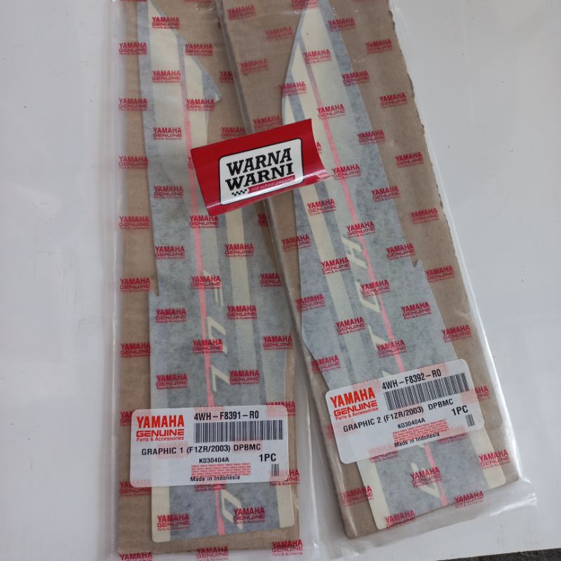 Jual Strip striping lis grapik sayap dalam F1ZR FIZR biru putih 2003 ...