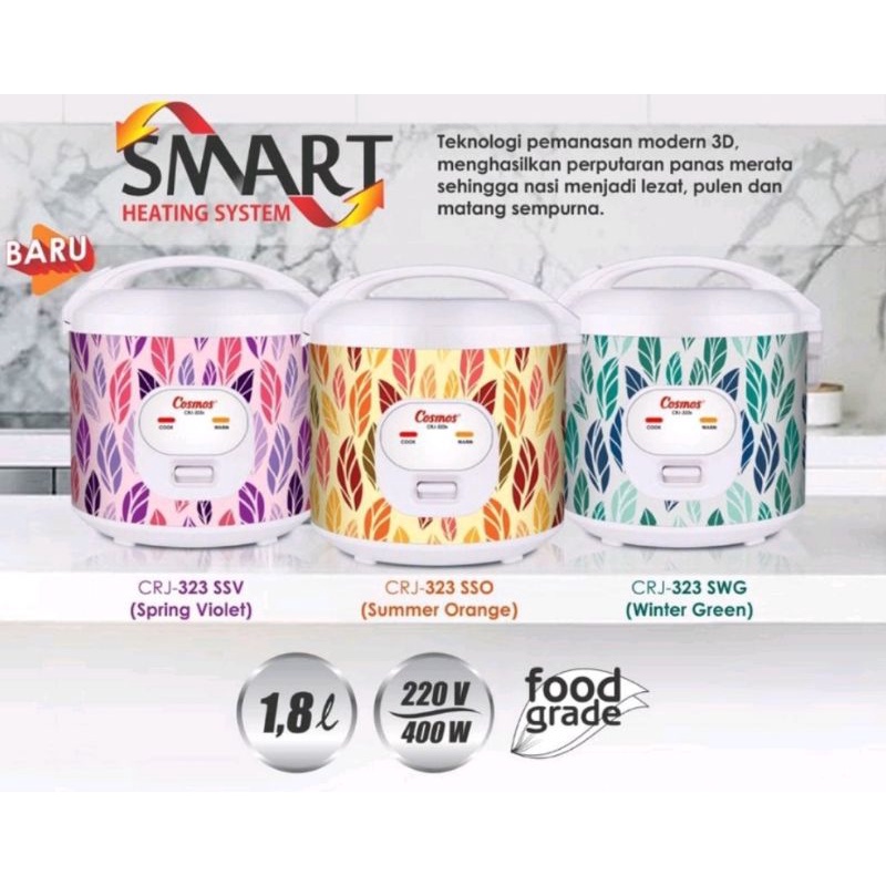 Jual COD 2 KG MAGIC COM COSMOS 1.8 L RICE COOKER MEGIK MEJIK RAIS KUKER | Shopee Indonesia