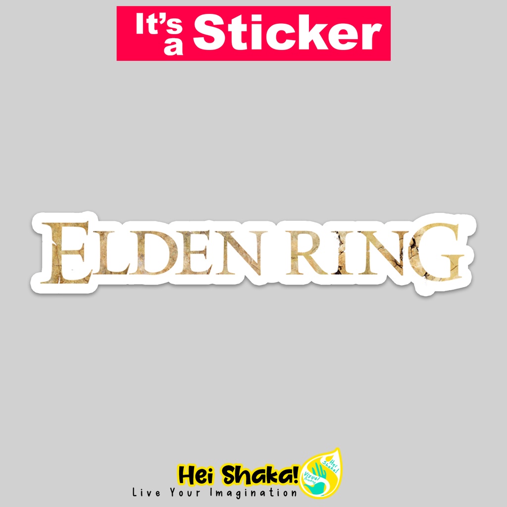 Jual Stiker Elden Ring Sticker Tempelan Logo Game Bahan Vinyl Anti Air ...