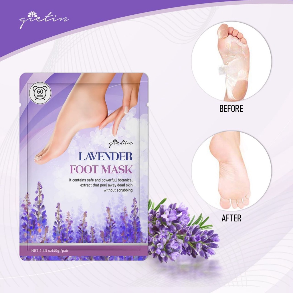 Jual LF - Gietin Lavender Foot Mask Masker Kaki Foot Peeling ...