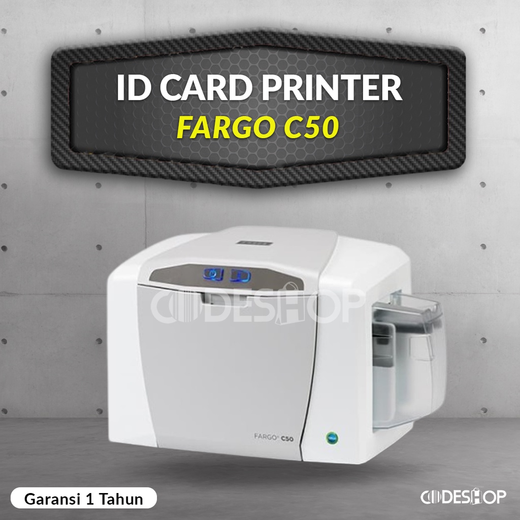 Jual ID Card Printer Fargo C50 300 DPI USB Cetak Single Side | Shopee ...