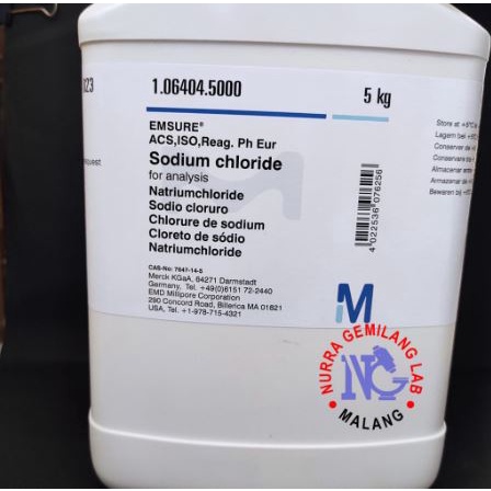 Jual Sodium chloride NaCl Analis MERCK 1.06404.5000 grosir | Shopee Indonesia