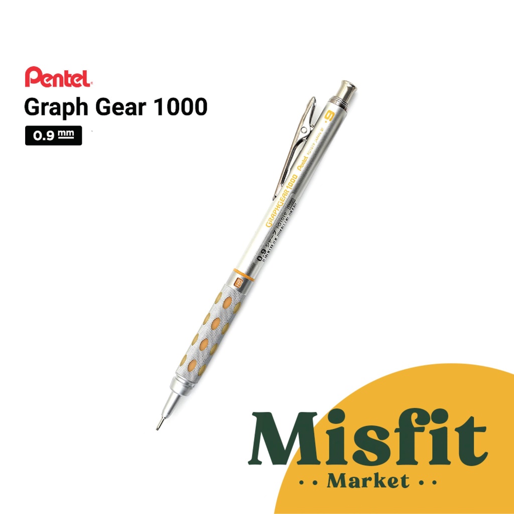 Jual Pentel Graph Gear 1000 Mechanical Pencil 0.3 0.4 0.5 0.7 0.9 mm ...