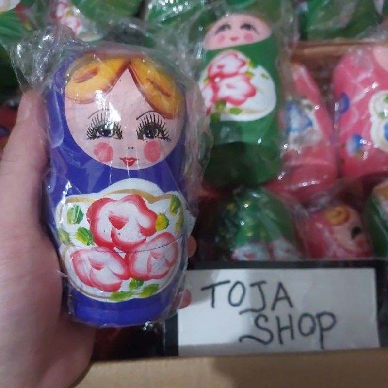 Jual boneka kayu matryoshka set 5 in 1 | Shopee Indonesia