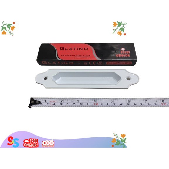 Jual Handel Handle Tarikan Gagang Pintu Tanam Besi Putih 17 cm Zinc ...