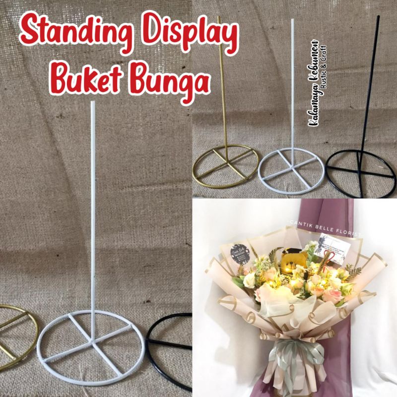 Jual Display Pajangan Bouqet Standing Dudukan Buket Rak Bunga ...
