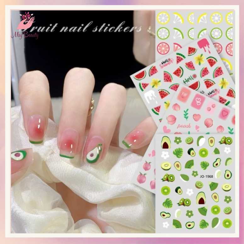 Jual MSY Stiker Kuku 3D Motif Bunga daun/Motif Buah/Motif Pita Hiasan ... Jual MSY Stiker Kuku 3D Motif Bunga daun/Motif Buah/Motif Pita Hiasan ...