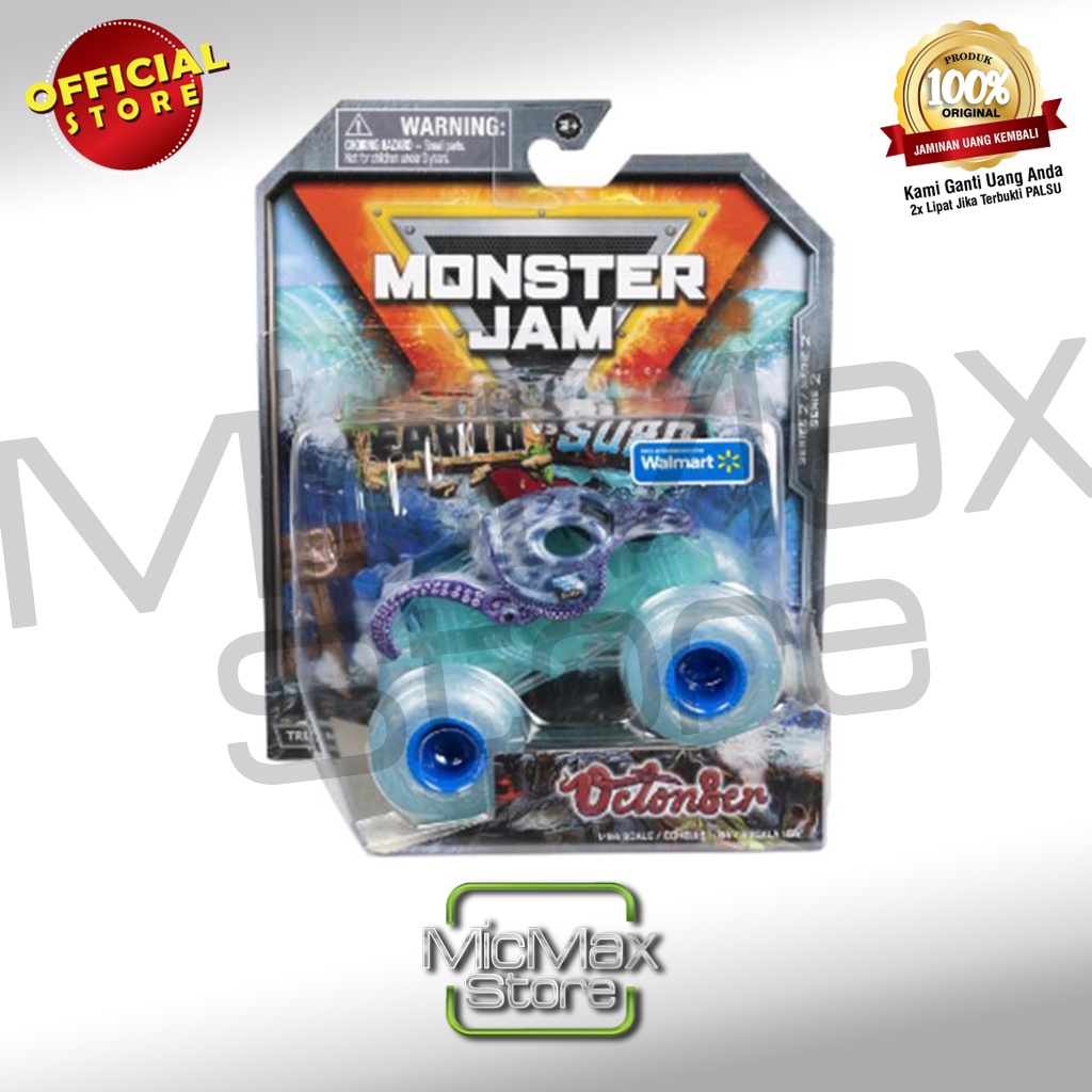 Jual Monster Jam 1:64 Walmart Earth VS Surf Original SM58738 | Shopee ...