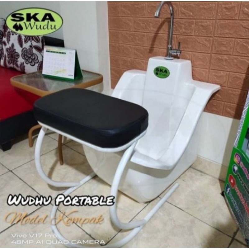 Jual wudhu portable set kursi / tempat wudhu type kompak / tempat wudhu ...