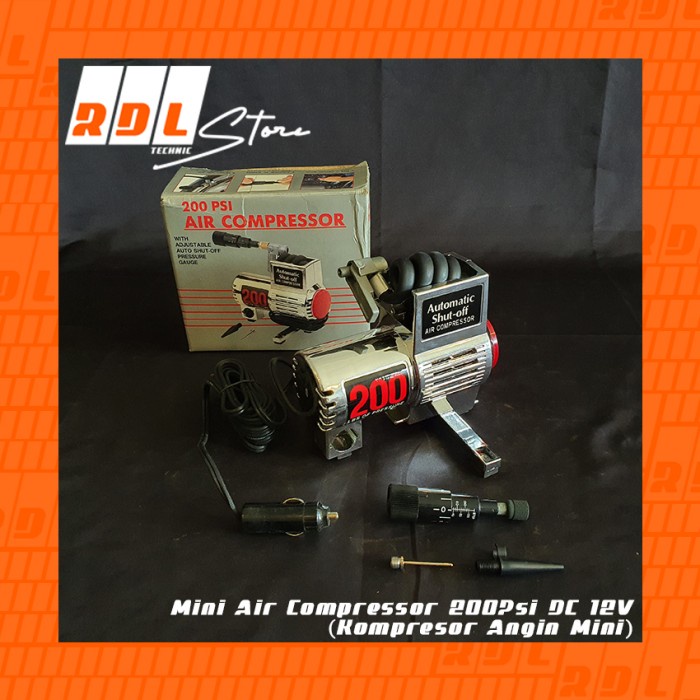 Jual Udara Mini Air Compressor 200Psi Dc 12V (Kompresor Angin Mini ...