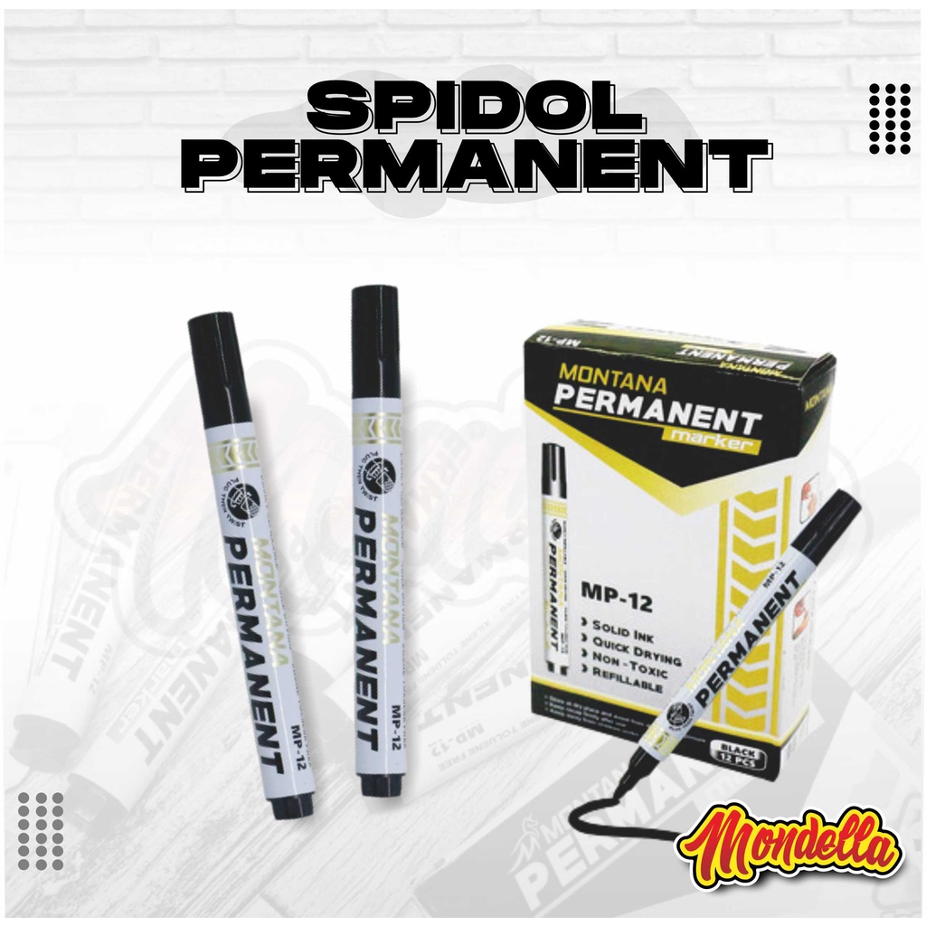 Jual Spidol Permanen Permanent MP12 Permanent Marker Montana MP-12 ...
