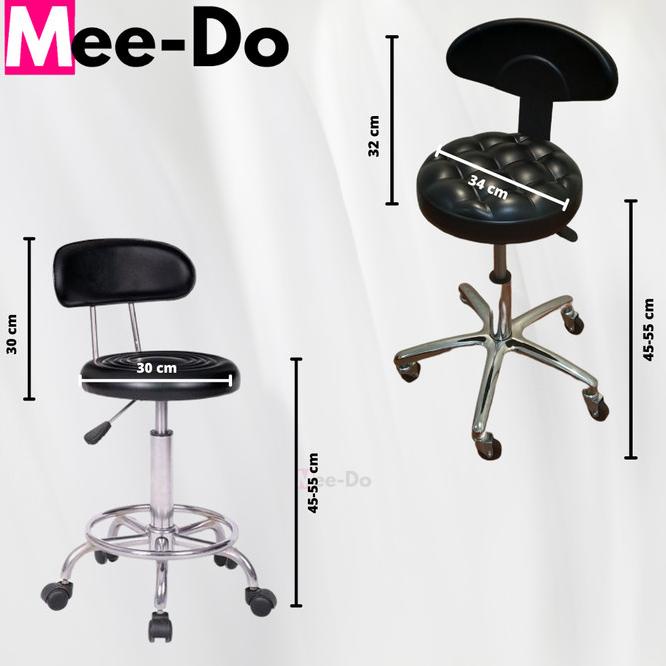 Jual Kursi Salon Hidrolik Bulat / Barstool / Kursi Lab Roda | Shopee ...