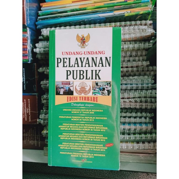 Jual BUKU UNDANG UNDANG PELAYANAN PUBLIK | Shopee Indonesia