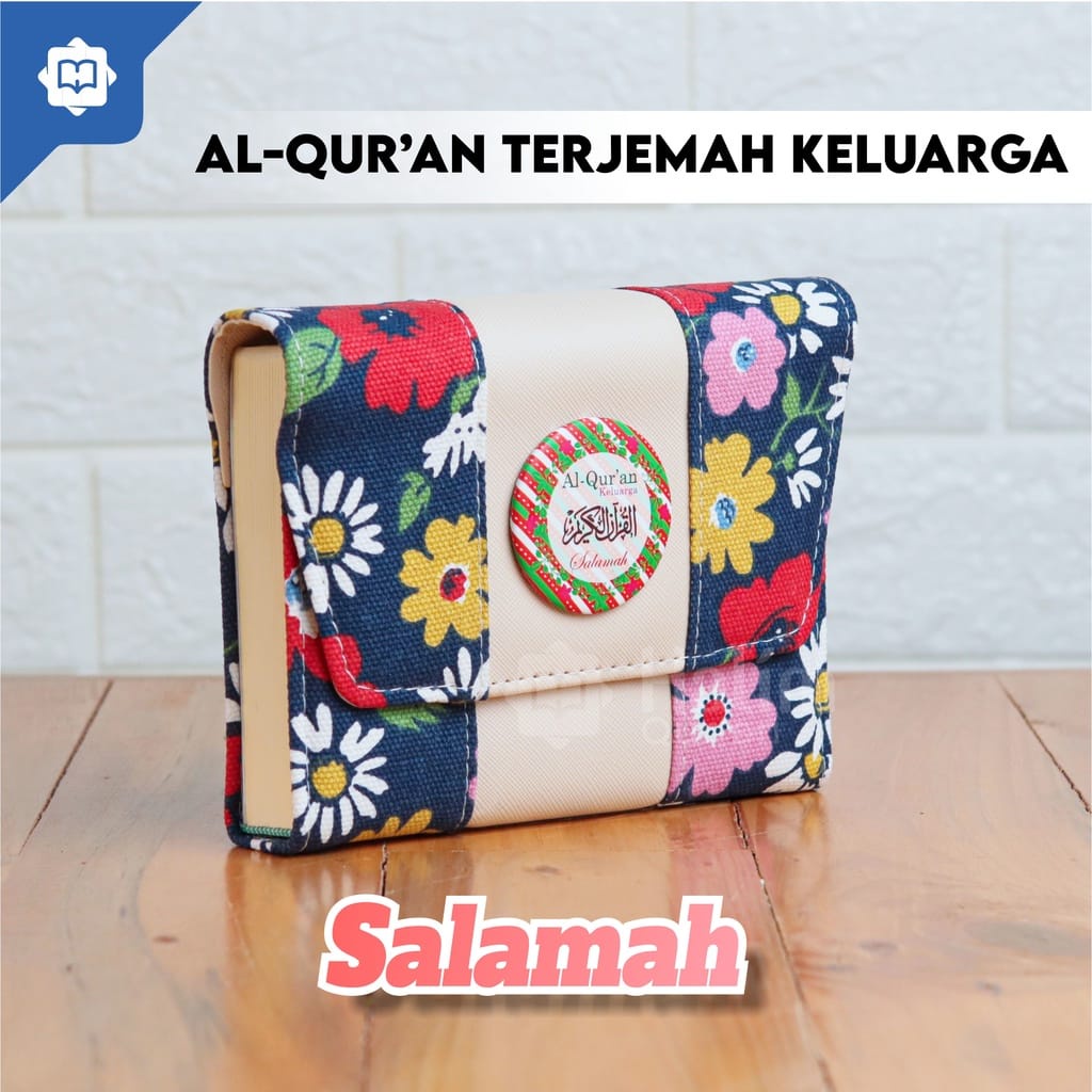 Jual Al quran wanita cover muslimah wanita bunga terjemah Salamah pin ...