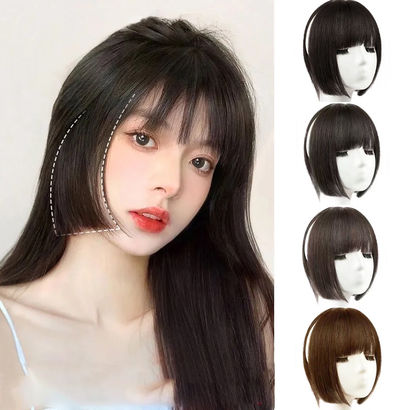 Jual WIG TOUPEE 017 HIME CUT / PONI PRINCESS LURUS 25CM PENUTUP BOTAK ...