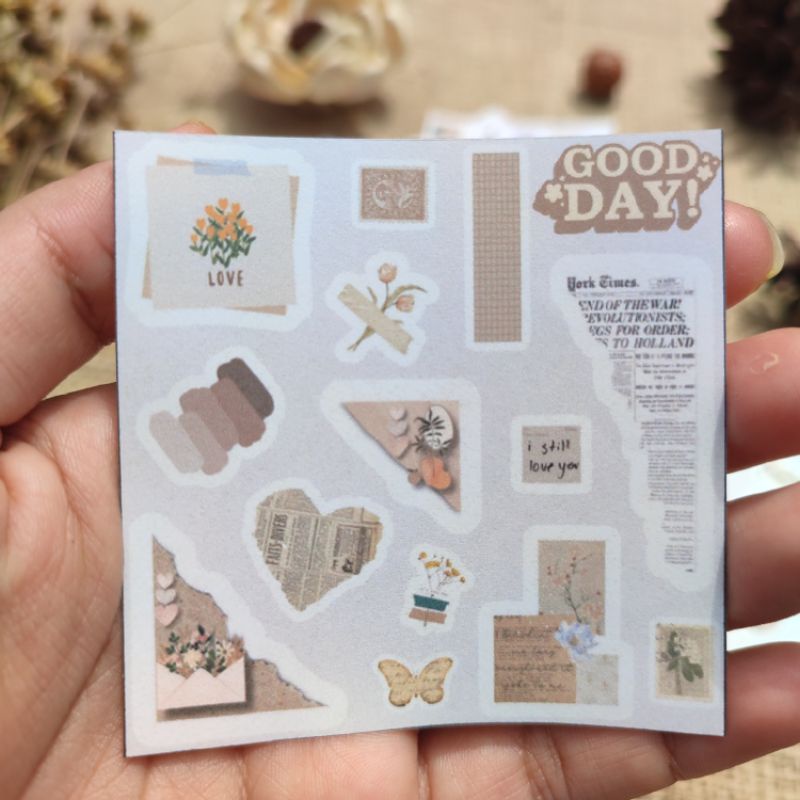 Jual Aesthetic Sticker Set / Sticker estetik / Sticker HVS journal ...