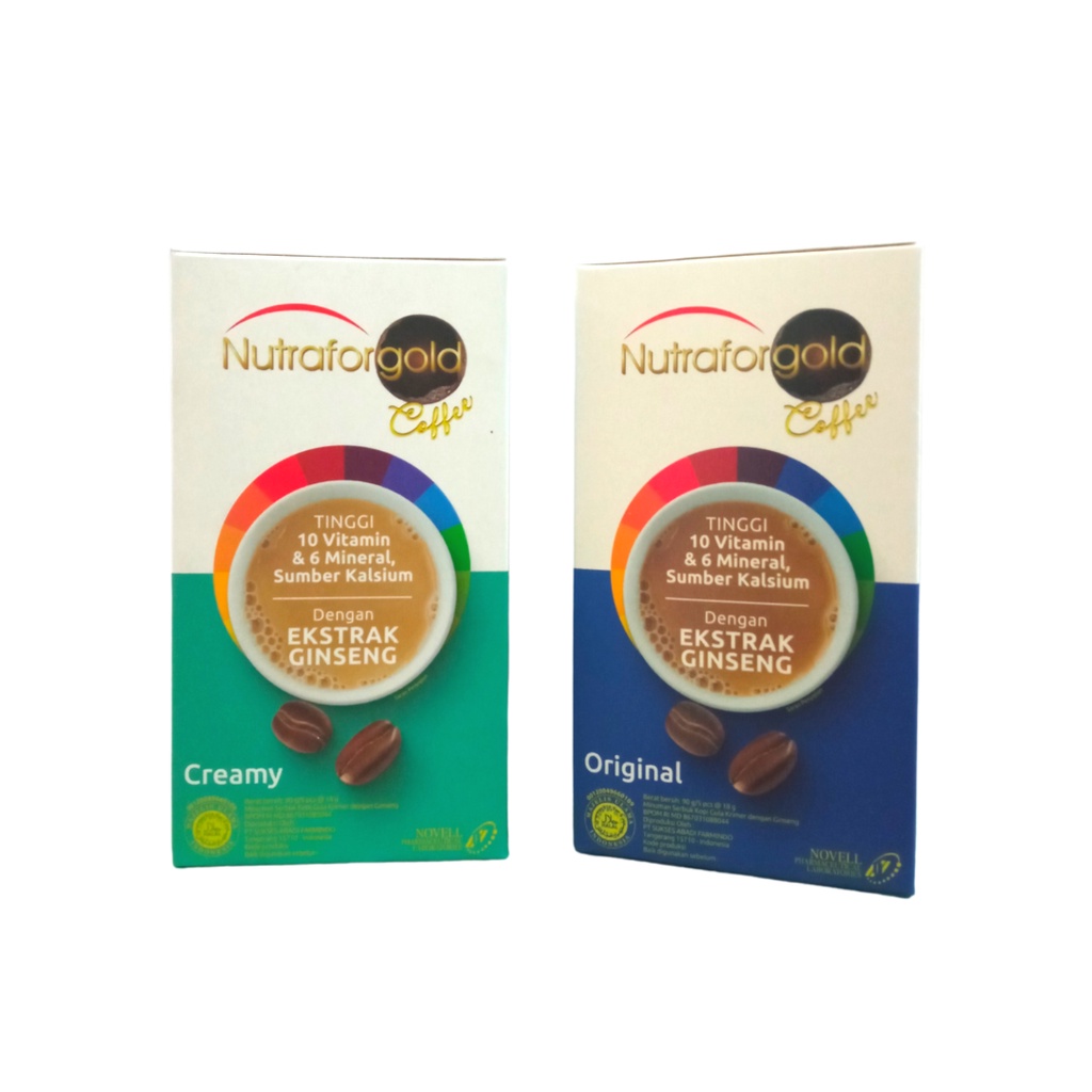 Jual NUTRAFOR GOLD COFFE 5 SACHET 18 GR | Shopee Indonesia
