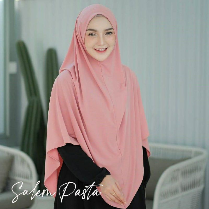 Jual Jilbab Hijab Kerudung Khimar Bergo Malay Jersey Instan Daily Non Pet Polos | Shopee Indonesia
