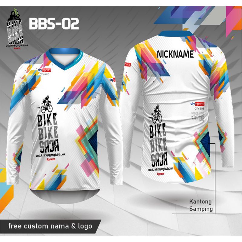 Jual Kaos jersey Sepeda Bike bike saja/kaos Jersey sepeda lengan pendek ...