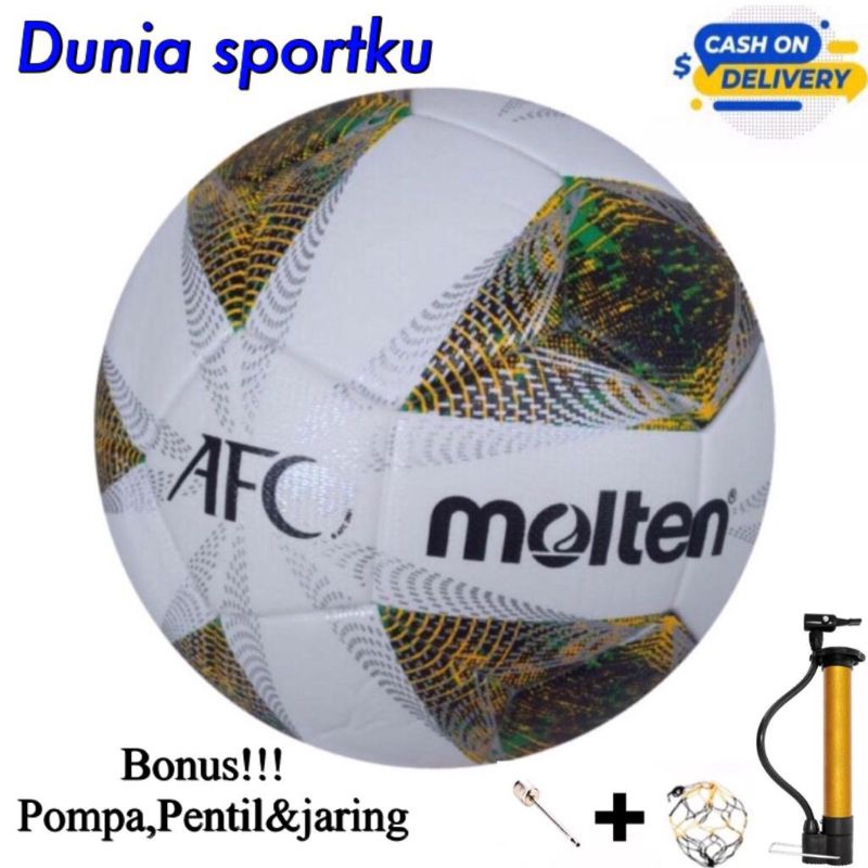 Jual Bola sepak MOLTEN AFC 2022 Bola sepak size 5 Bola sepak original impor 100% WATER RESISTANT ...