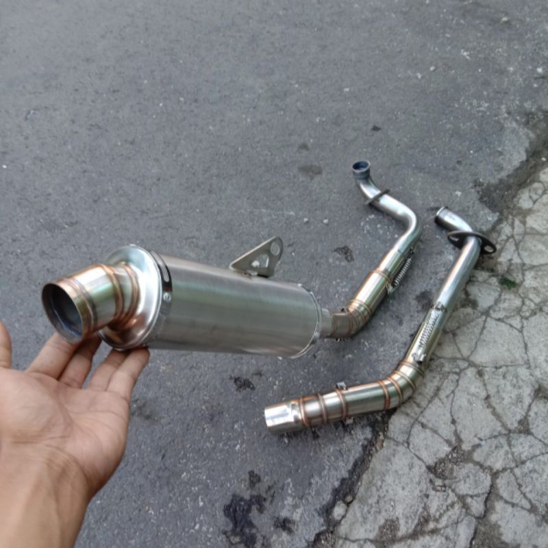 Jual KNALPOT CUSTOM BEST3 POLOS INLET 38MM KNALPOT RACING INLET 38 ...