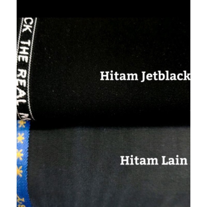 Jual Bahan Kain Hitam Meteran Jet Black | Shopee Indonesia