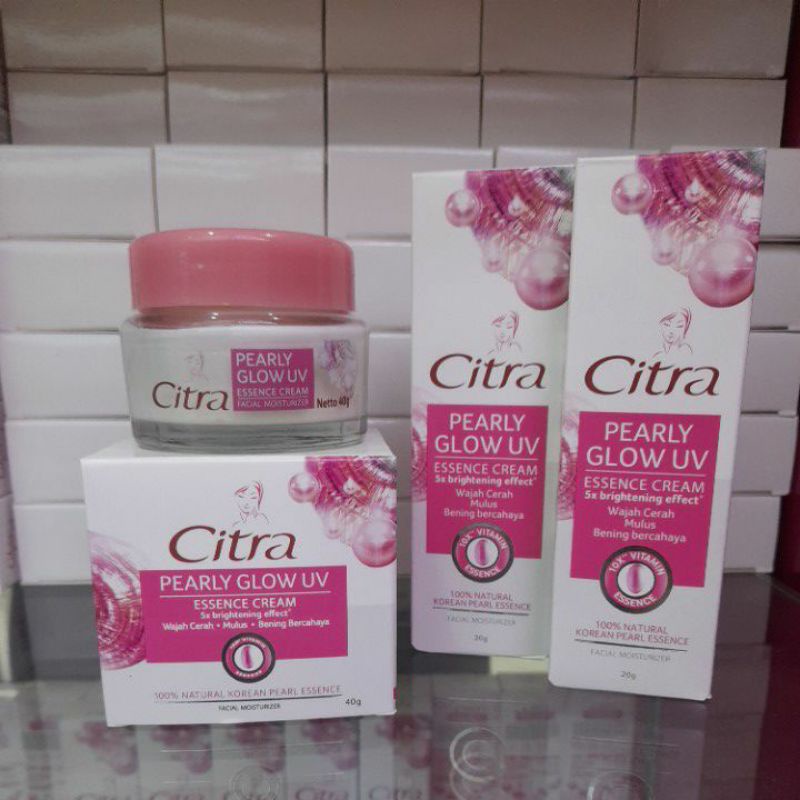 Jual Citra Pearly Glow UV Essense Cream 20g/40g~Citra Mutiara~Pelembab ...