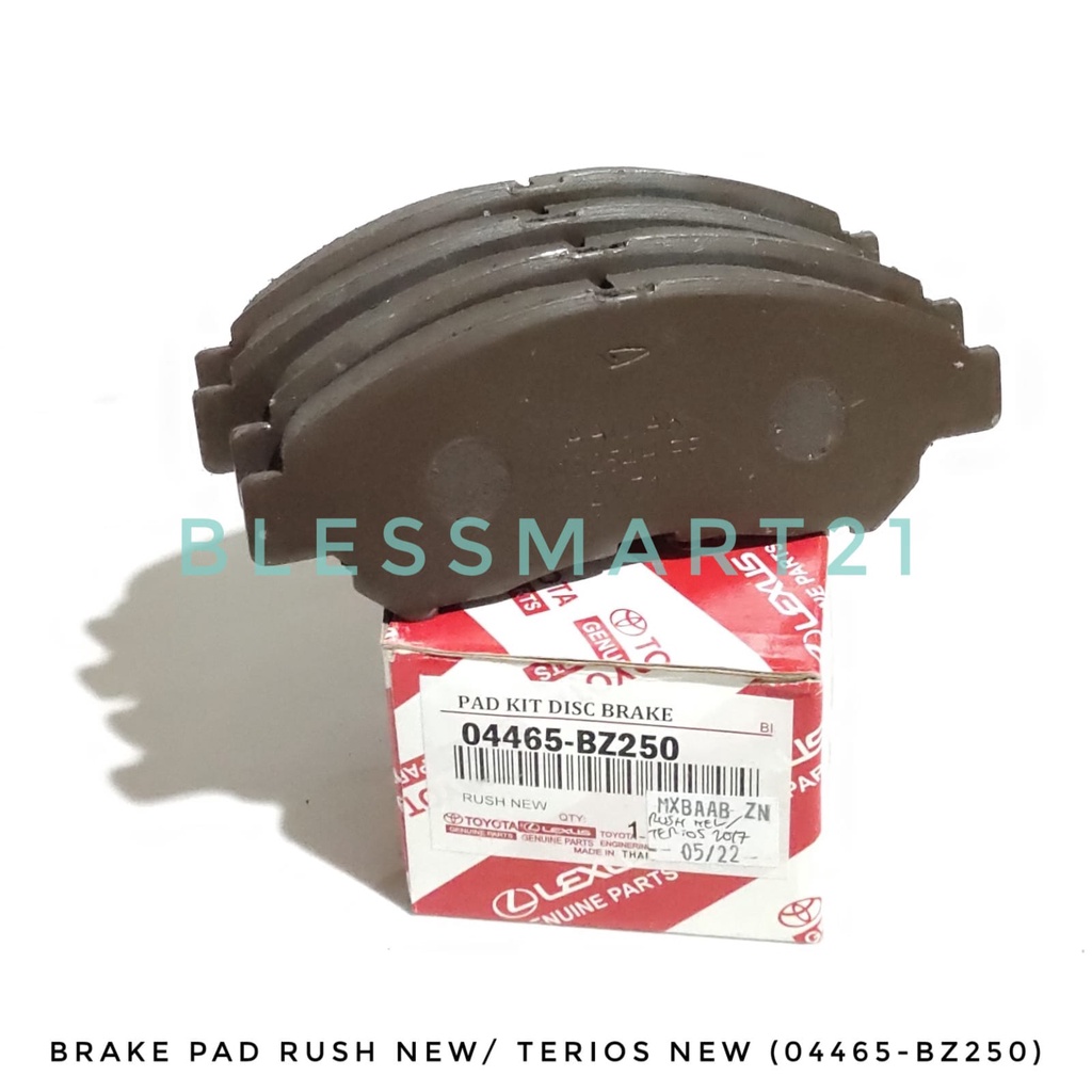 Jual BRAKE PAD / KAMPAS REM RUSH NEW TERIOS 2017 (04465-BZ250) | Shopee ...