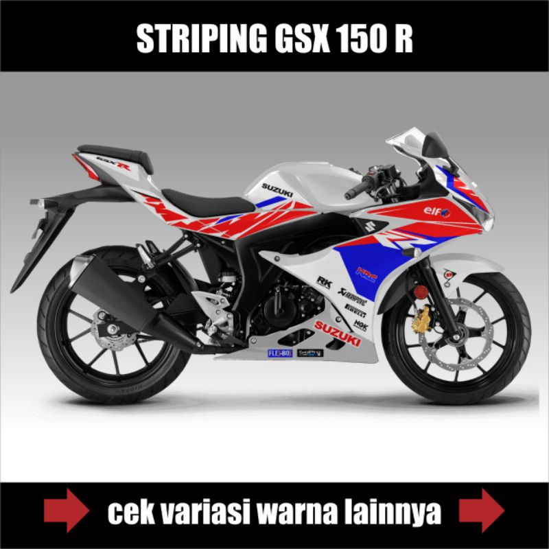 Jual Striping Gsx 150 Livery Fireblade Tri Color Racing / Stiker Motor ...