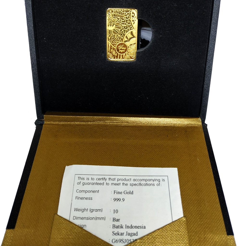 Jual Logam Mulia Antam Batik Sekar Jagad 10 gram | Shopee Indonesia