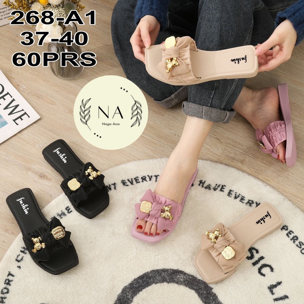 Jual SANDAL SELOP WANITA JELLY IMPORT KEKINIAN 268-X17 (37-40) // SELOP ...